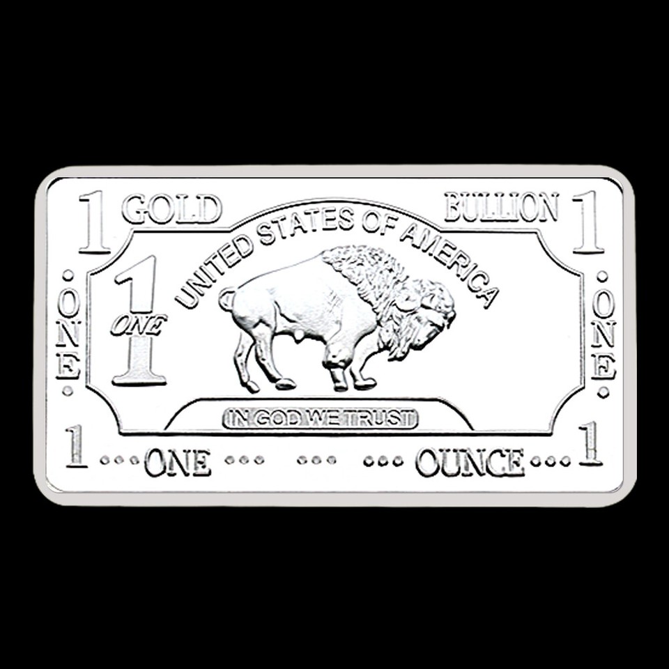 United States of America Buffalo Silver Bar in Capsule Art Worth ...