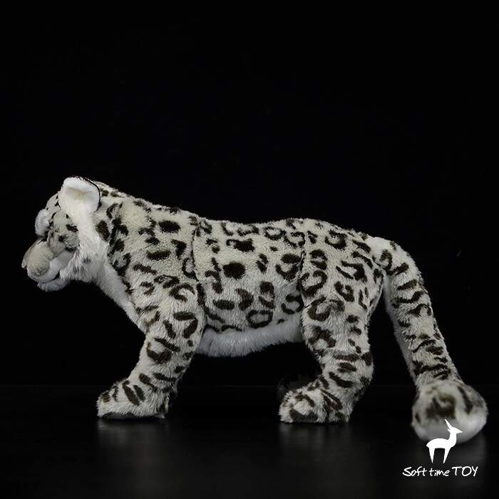 Simulation Snow Leopard Plush Toy 50Cm Stuffed Animal Snow Leopard Doll ...