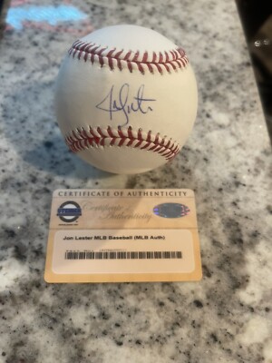 JON LESTER Signed Autographed Baseball Official Ball STEINER & MLB DUAL ...
