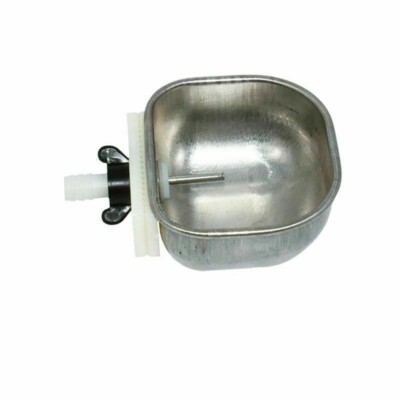 Large Stainless Steel Rabbit Watering Cup Bowl Farm Automatic Water【10 ...