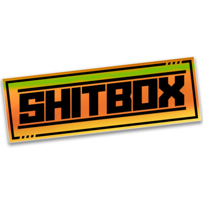 OFFICIAL TOUGE NATION "SHITBOX" GOLD HOLOGRAPHIC EDITION DRIFT JDM SLAP ...