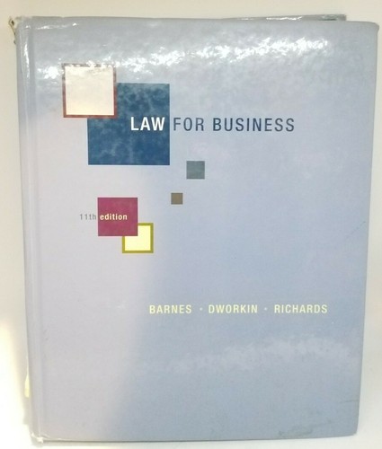 Law for Business by A. James Barnes, Barnes, Terry M. Dworkin and Eric ...