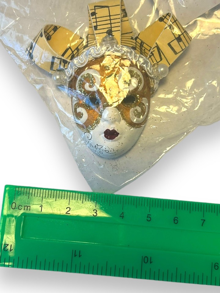 CARLONI OPERA MASK Small handmade in Italy Signed Venezia Theater Mask ...