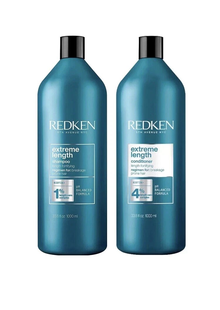 Redken Extreme Length with Biotin Shampoo and Conditioner Set 33.8oz ...