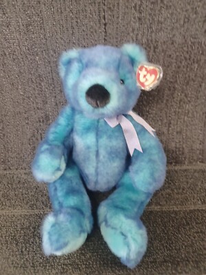 Vintage 1999 TY Classic Bluebeary Tie-dyed Blue Bear NWMT 14” | eBay