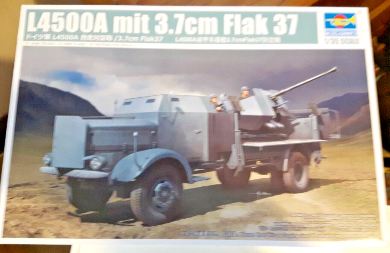 1/35 TRUMPETER L4500A MIT 3. 7CM FLAK 37. KIT NO 09593. | eBay