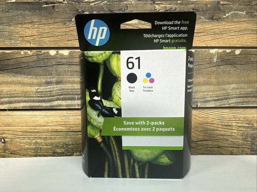HP 61 Black Tri Color Ink Cartridges Combo 2-Pack Genuine OEM Original ...