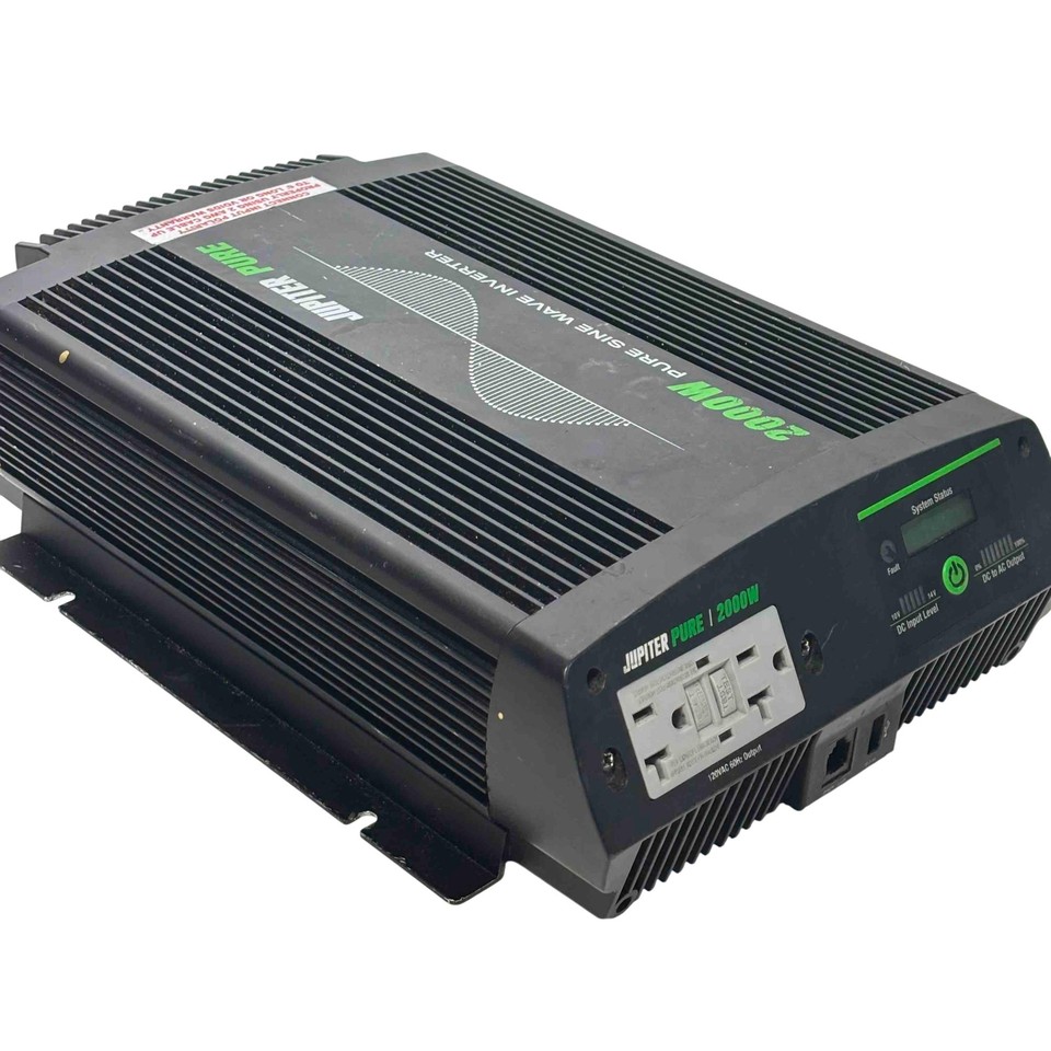 Jupiter Pure 2000W Continuous/4000W Peak Pure Sine Wave Power Inverter ...