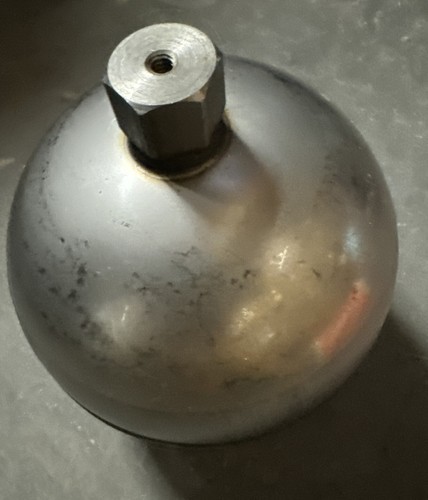 NEW STAINLESS STEEL FLOAT ROUND SHAPED 6" WITH 1/4" THREADED ROD HOLE ...