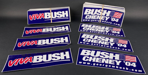 George Bush Dick Cheney Presidential Campaign 2004 Bumper Stickers Lot ...