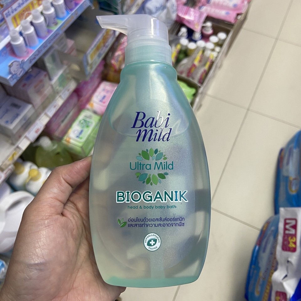 Babi mild ultra mild head & body baby bath wash Bioganik and white ...
