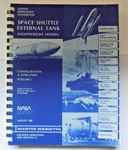 RARE NASA Martin Marietta Space Shuttle External Tank System Definition ...
