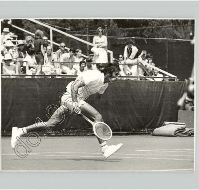 Athlete MARTY RIESSEN @ TENNIS Match W/ Racket Vintage 1960s Sports ...