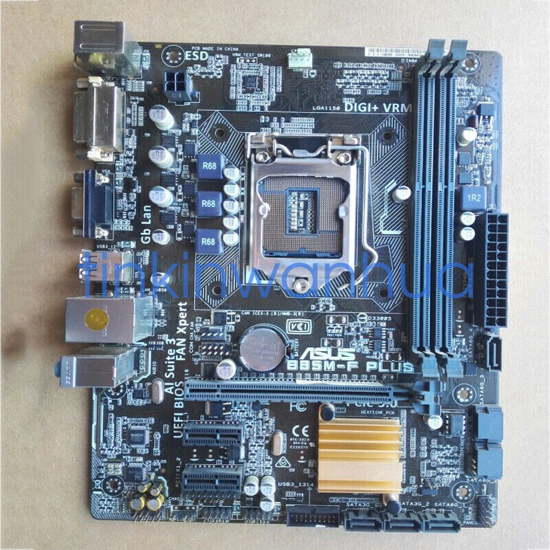For Asus B85M-F PLUS Desktop Motherboard DDR3 LGA1150 SATA3 B85 M-ATX ...