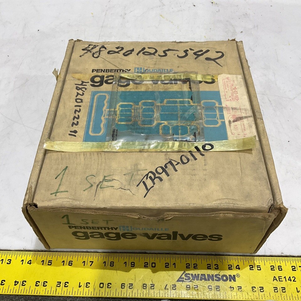 PENBERTHY HOUDAILLE 64856-500 GAGE VALVE 730 W/ BALL CHECK 1/2” NPT LOT ...