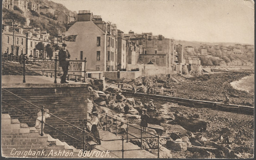 Gourock, Inverclyde - Craigbank, Ashton - postcard, local pmk 1920 ...
