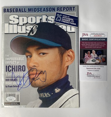 ICHIRO SUZUKI Autographed Signed Sports Illustrated Japan Mariners ...