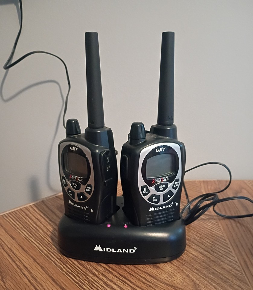 Midland GXT 1000 Walkie Talkies Desk Top Wall Charger Model 18CVP8 ...