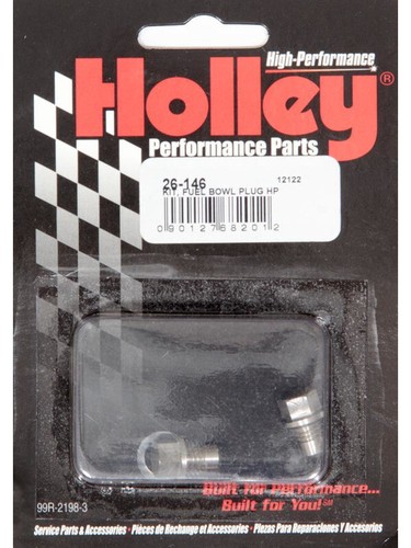 Holley Fuel Bowl Drain Plugs 5/16-24 S/S Raw Ultra XP Gen 3 Dominator ...