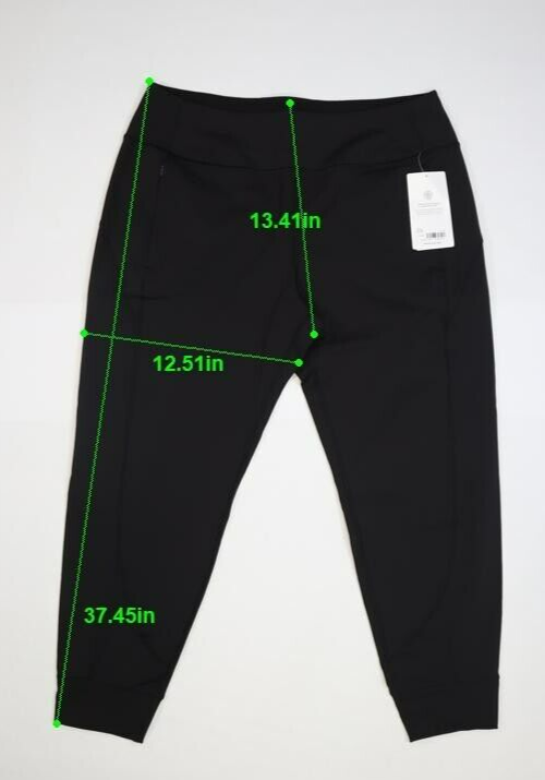 Athleta Rainier Mid Rise Jogger Pants Athleisure Lounge Workout Black ...