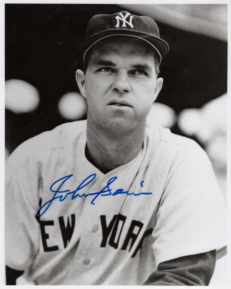 JOHNNY SAIN NEW YORK YANKEES SIGNED AUTOGRAPHED 8X10 PHOTO W/ COA | eBay