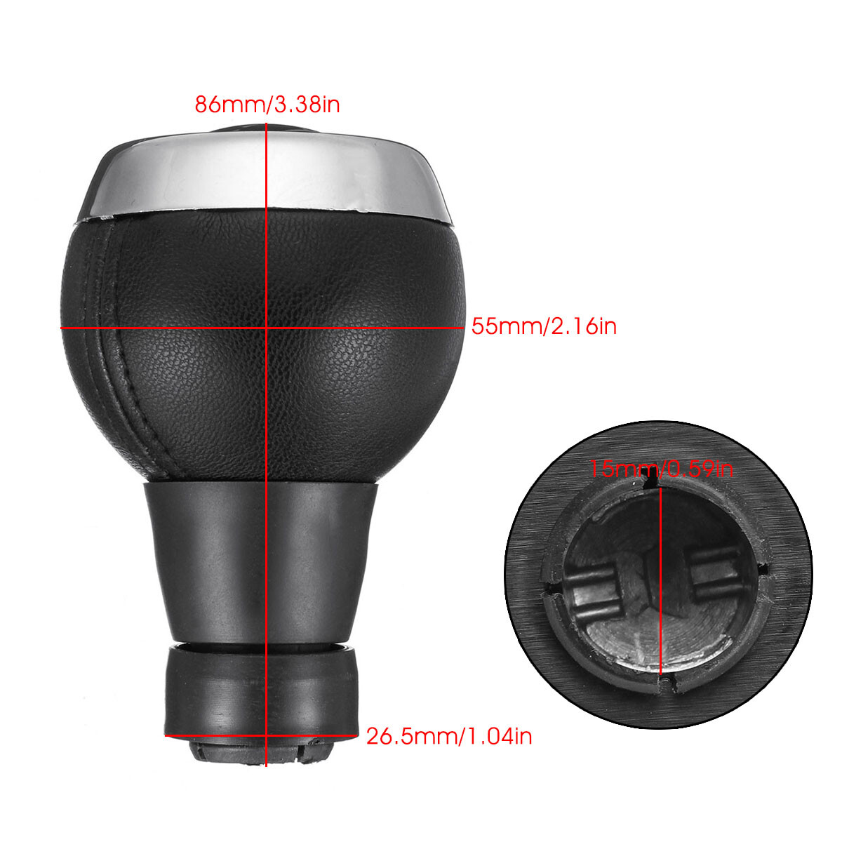 Black Stick 6 Speed Gear Shift Knob Fits For Mini Cooper R55 R56 R57 ...