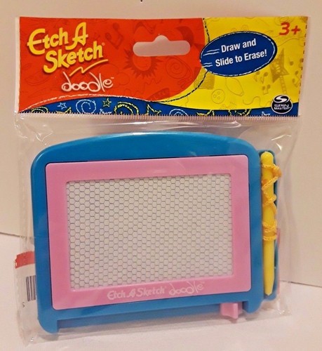 Etch A Sketch doodle Draw & Slide To Erase No Knobs No Shake Spin ...