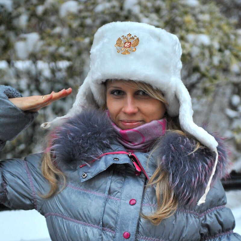Ushanka Russian Hat White Faux Fur Ушанка Ear Flap Men's/Women's Winter ...