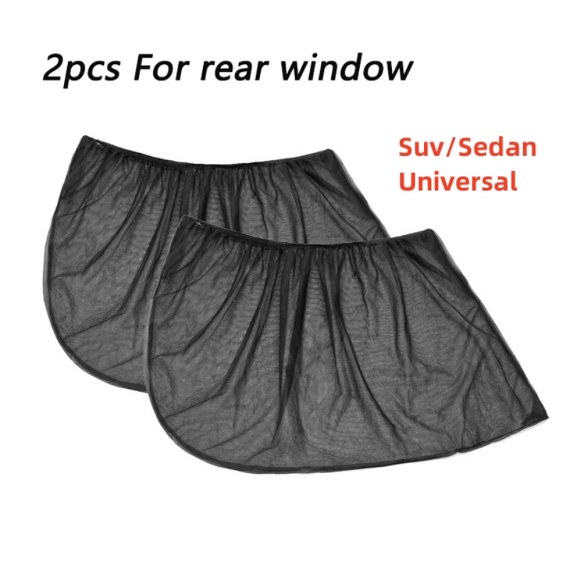 Universal 4PCS Car Side Window Sun Shade Sunshade Cover Visor Mesh ...