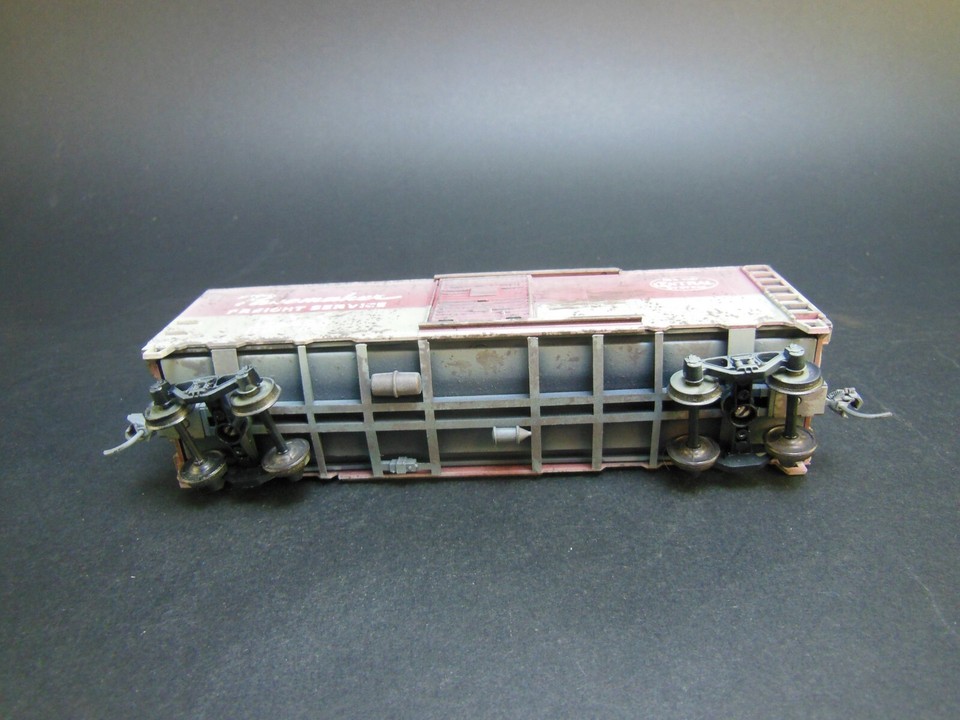 HO SCALE CUSTOM WEATHERED NEW YORK CENTRAL PACEMAKER NYC 174503 40' BOX ...