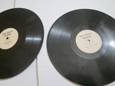 78 RPM LOT 2 HIGH SOCIETY 1950S PARTY COMEDY RECORDS DENTAL SONG GOLF ...