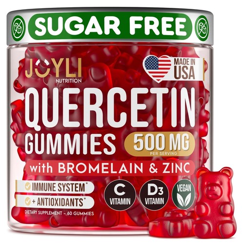 JOYLI Quercetin Gummies - Quercetin with Bromelain Zinc Vitamin C ...