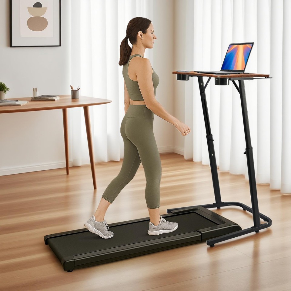 HOMELYM Treadmill Desk, Small 14 inches x 28 x 47 inches, Brown | eBay