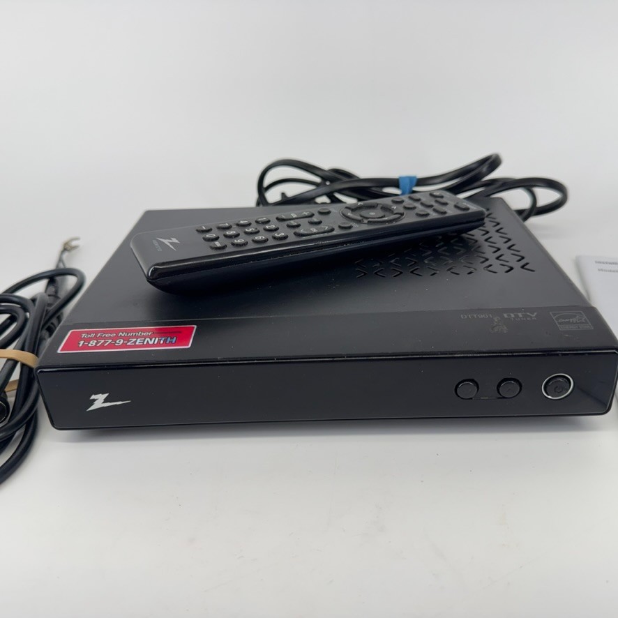 Zenith Digital TV Converter Box DTT901 Antenna Tuner Converter w ...