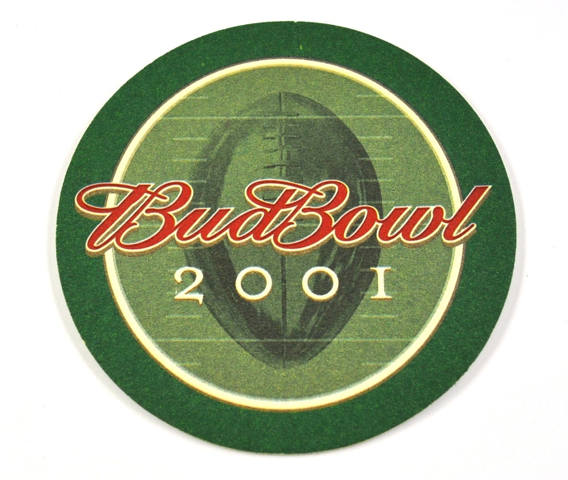 Budweiser Bud Bowl 2001 USA Beer Coasters American Football | eBay
