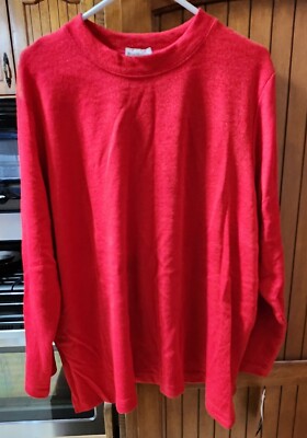 XL BONWORTH LONG SLEEVE SWEATER RED NWT | eBay
