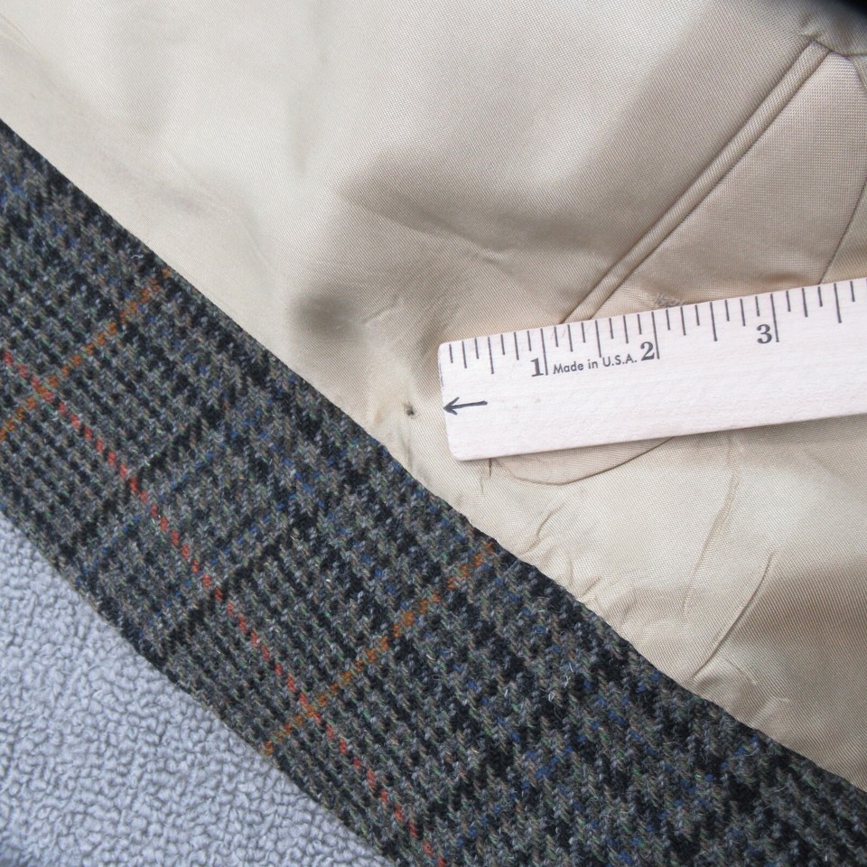 Orvis Sport Coat Mens 46 Green Highland Tweed Islay Single Malt Blazer ...