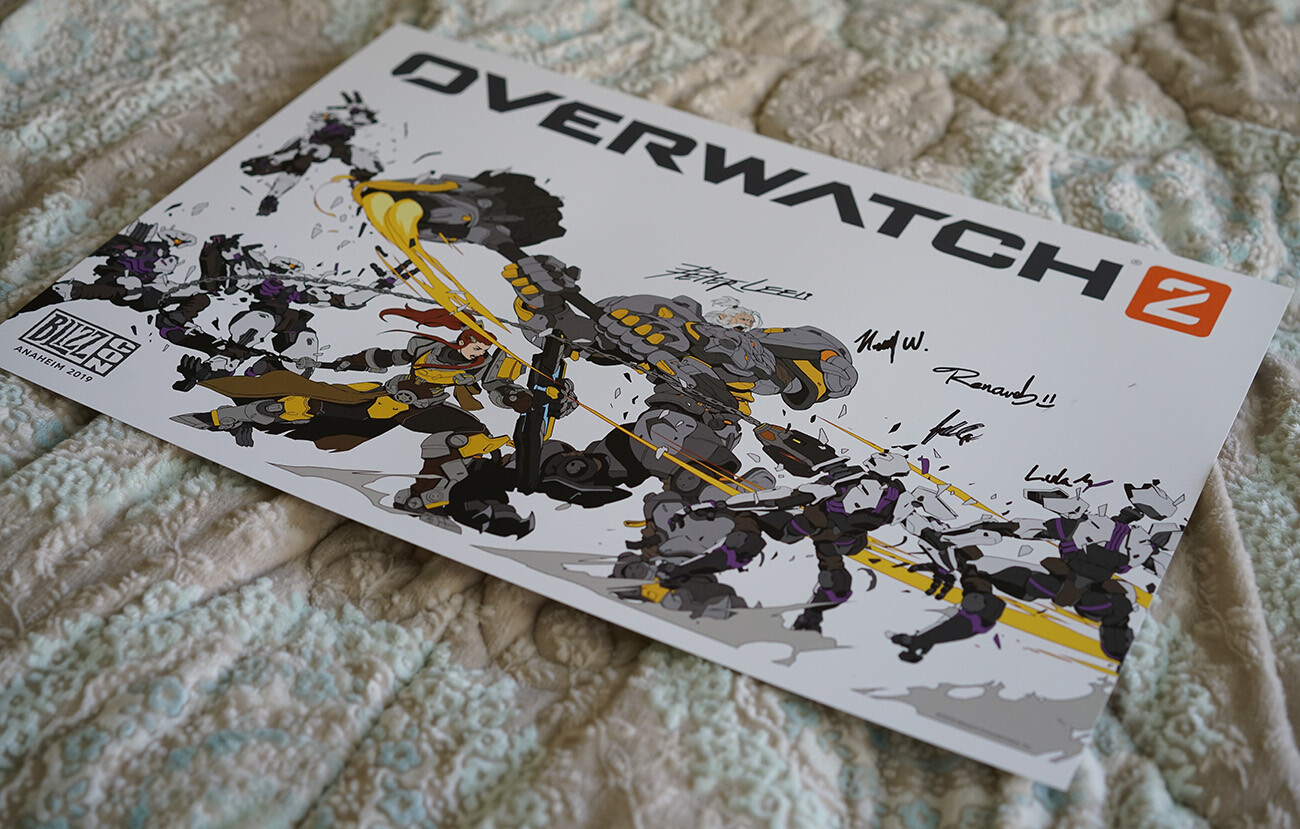 Blizzcon 2019 Overwatch Signed Mini Poster | eBay
