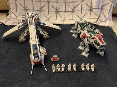 LEGO 10195 Star Wars Republic Dropship/AT-OT (2009) Retired, 100% ...