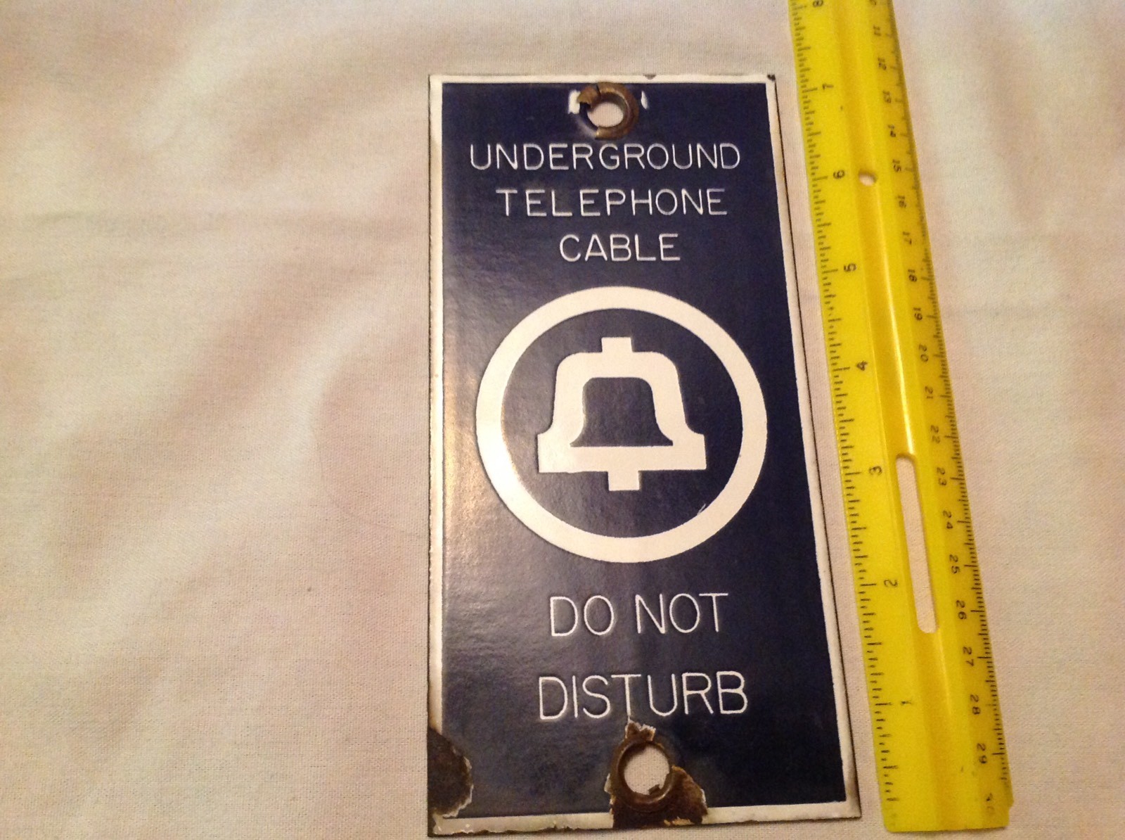 VINTAGE BELL SYSTEM UNDERGROUND TELEPHONE CABLE DO NOT DISTURB ...