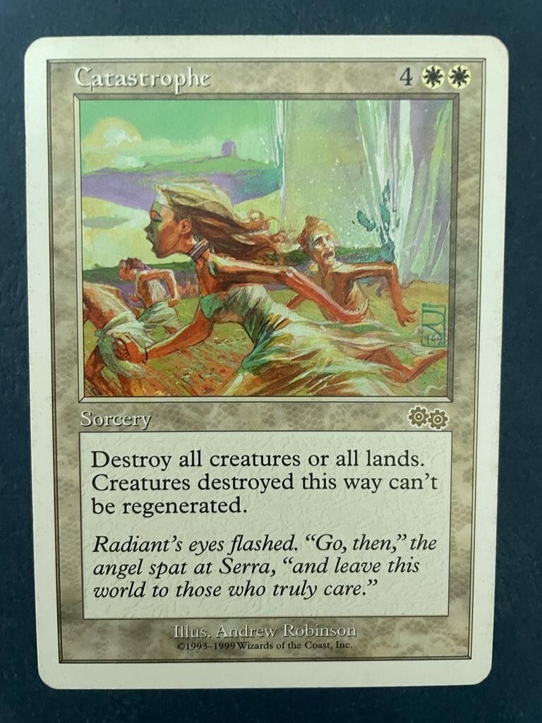 MTG BATTLE ROYALE CATASTROPHE PLAYED MAGIC THE GATHERING RARE WHITE ...