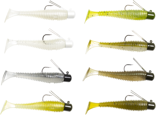 Lunkerhunt Pre-Rigged Finesse Swimbait 3 inch Paddle Tail Swimbait | eBay