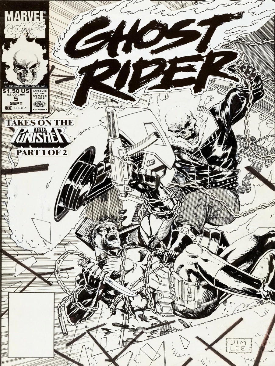 Ghost Rider Black And White