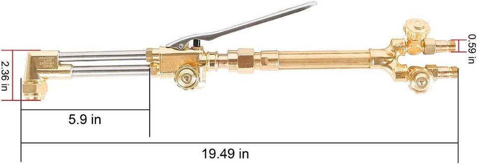 Heavy Duty Victor CA2460 Cutting Attachment 315FC Torch Handle Oxygen ...