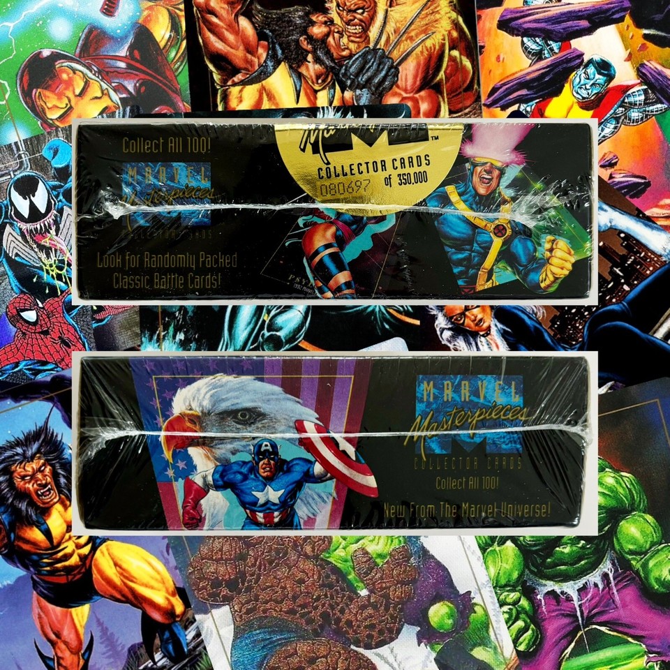 1992 Skybox Marvel Masterpieces Series 1 Factory sealed trading cards ...