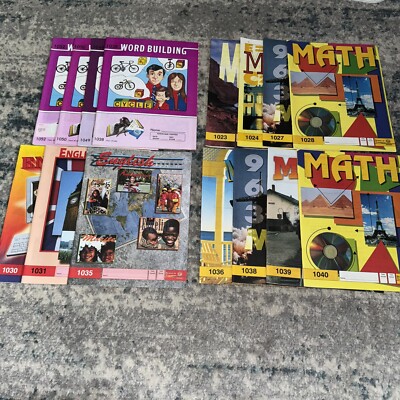 ACE Math Word Building English 1023-1050 Miscellaneous PACES | eBay