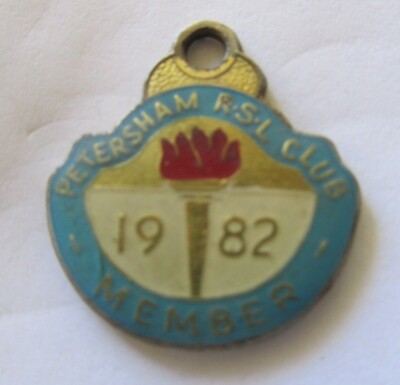 Petersham RSL Club Badge (1982) | eBay Australia
