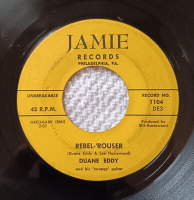 Duane Eddy, Rebel-'Rouser/Stalkin', 45rpm, Jamie Records 1104 | eBay