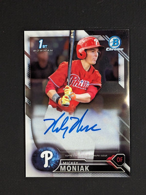 ⚾ 2016 Bowman Chrome Draft Mickey Moniak RC Auto #CDA-MM ⚾ | eBay