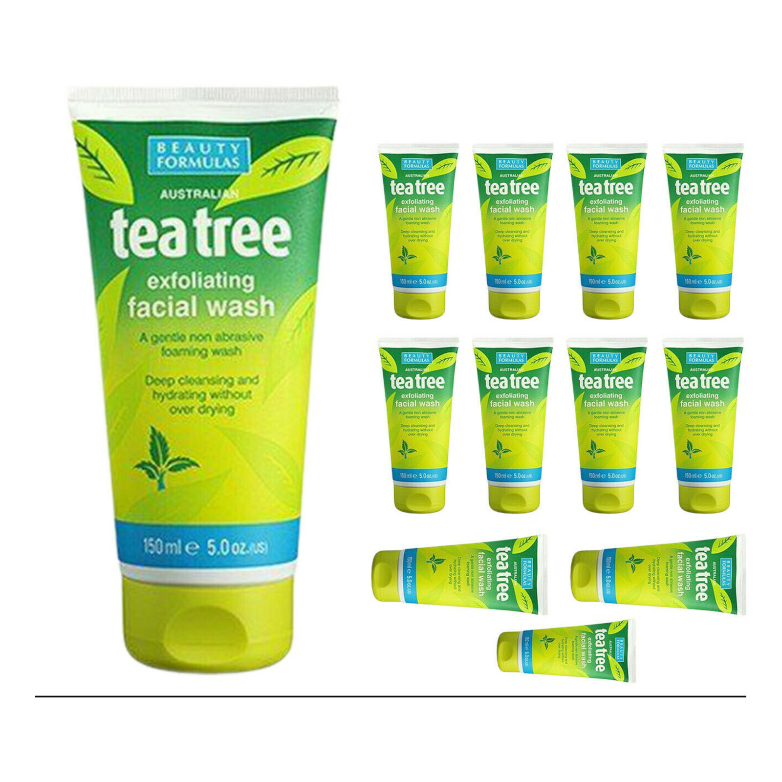 Beauty Formulas Australian Tea Tree Exfoliating Foaming Facial Face ...